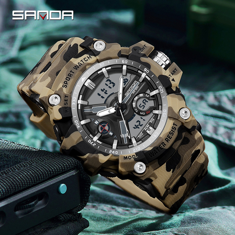 Sanda Camouflage Military Multifunctional Trendy and Anti Drop Outdoor ...