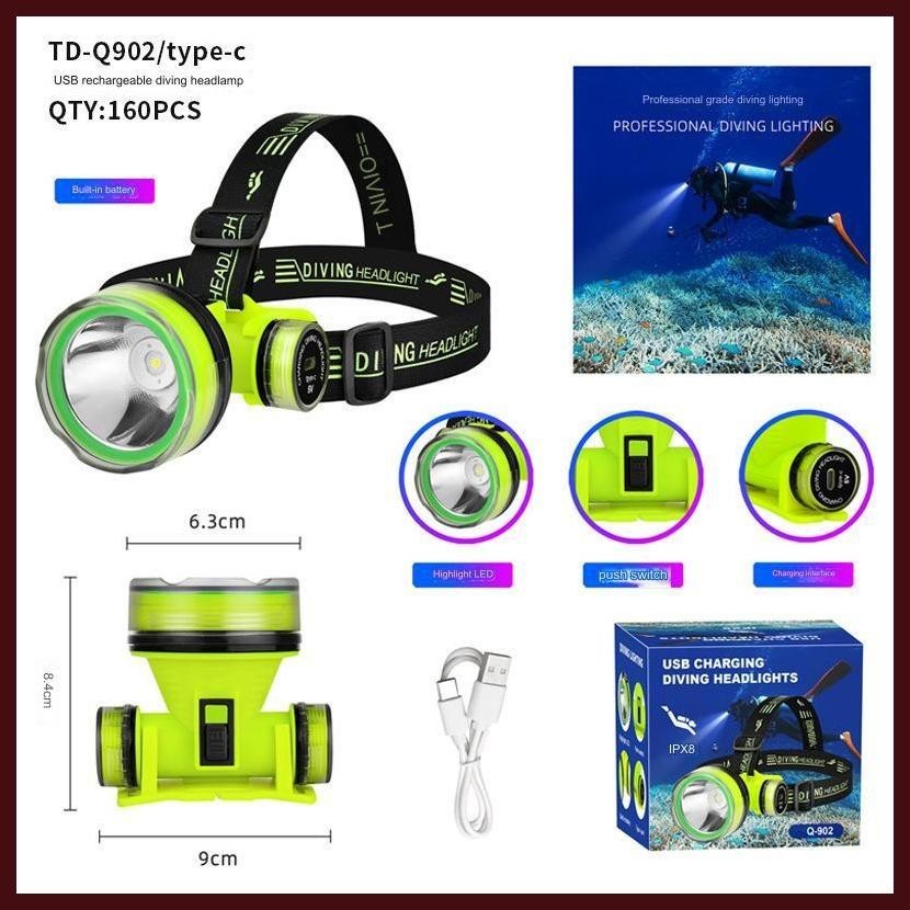 Scuba Dive Light Head Lamp Scuba Gear Dive Head Light Underwater ...