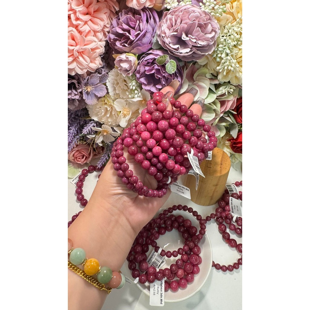 红宝石 myanmar ruby with natural holes varities | Shopee Malaysia