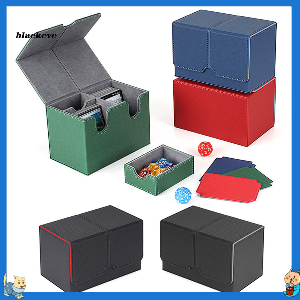 BL- Card Protective Case Trading Card Organizer Capacity Faux Leather ...