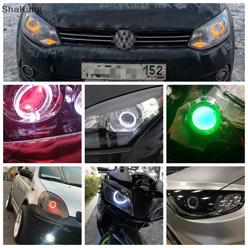 SKMY RGB Angel Eye LED,Daytime Running Headlight Light With APP Control ...