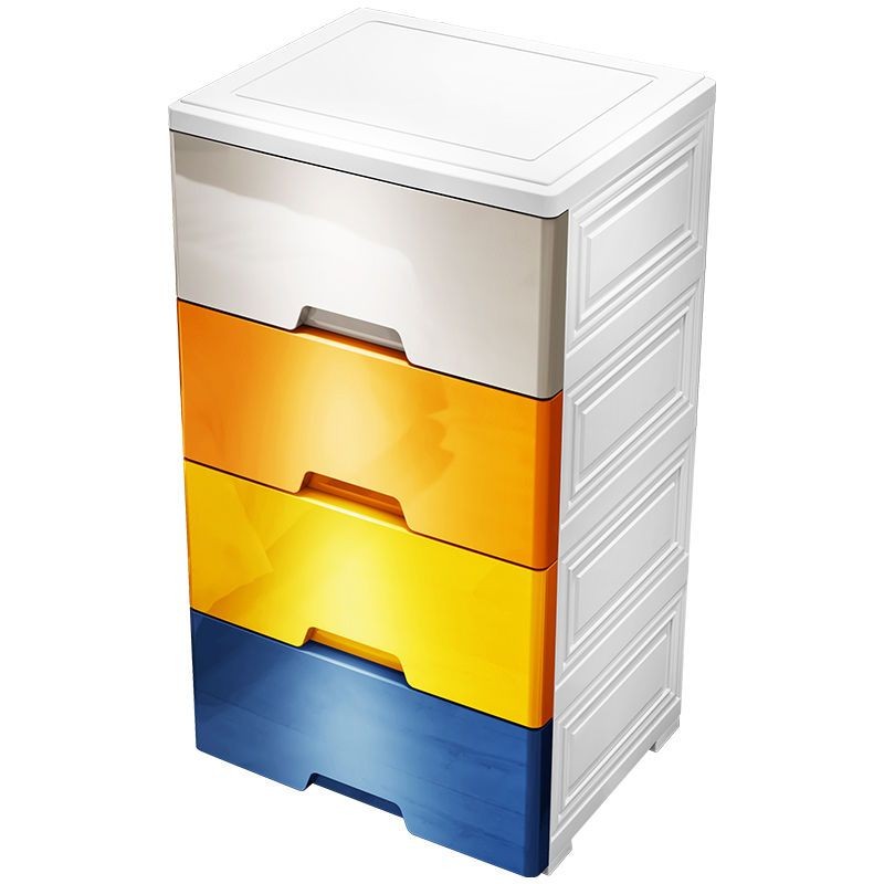 Thickened bedside table Plastic drawer bedside table Storage cabinet ...