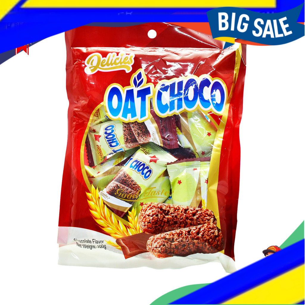 (10pcs/pack) Snek Coklat Oat, Chocolate Flavour Cereal Oat Bar 100g ...