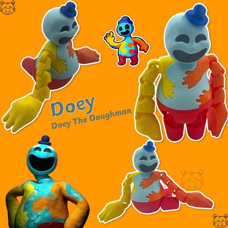 Poppy Playtime 4 Doey The Doughman Game Character 3D Cartoon Figurine ...