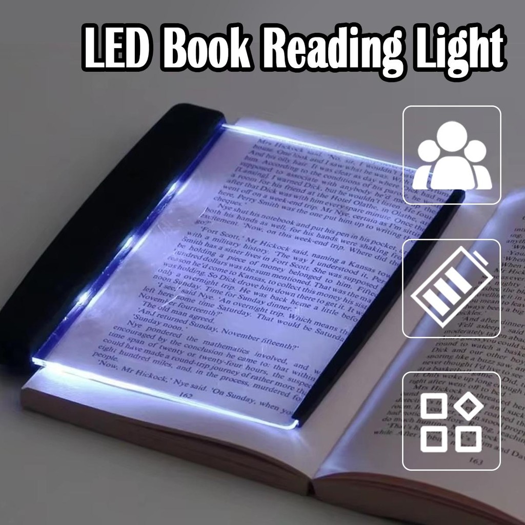 Flat Night Vision Reading Lamp Battery Operated Led Reading Light Read ...