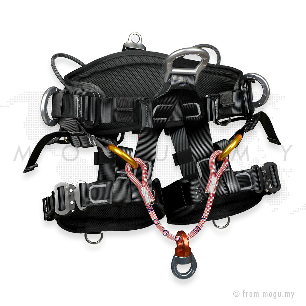 Safety Sit Harness Arborist Saddle Tree Climbing Cutting Pruning M ...
