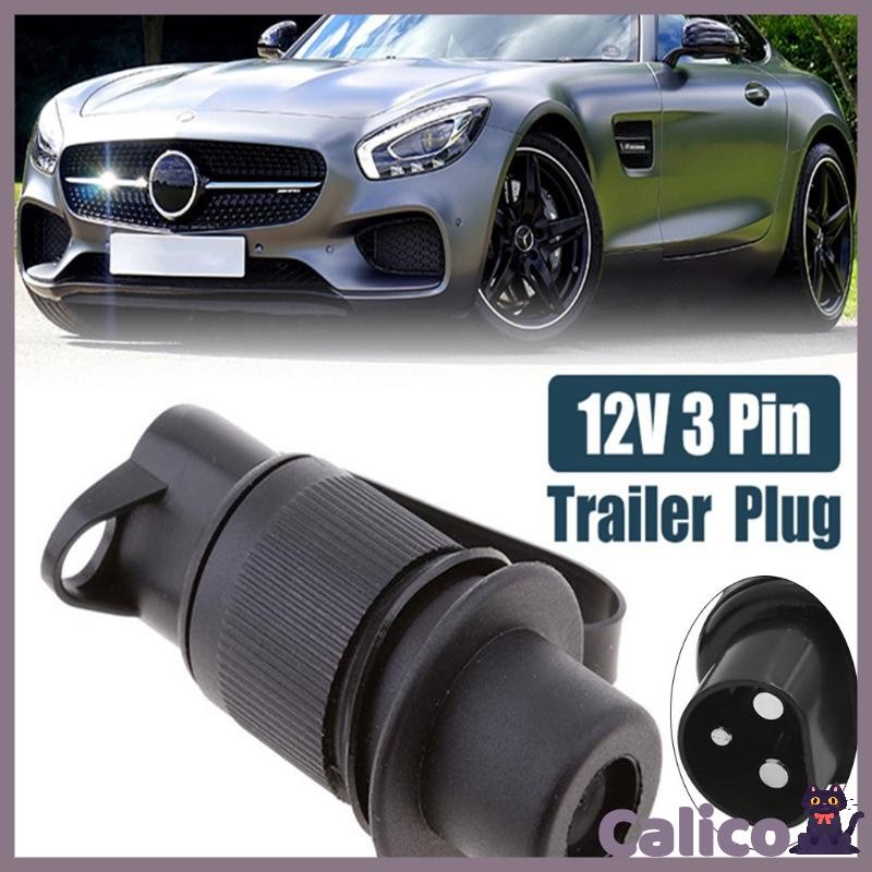 Cali 3 Pin Trailer Plug and 3 Pin Trailer Socket 12V 3 Pin Waterproof ...