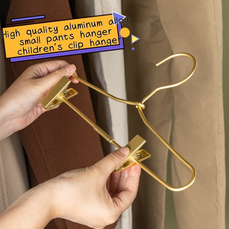 (5 Pcs)New Style Aluminum Alloy Small Size Clip Hanger/Curved Rack ...