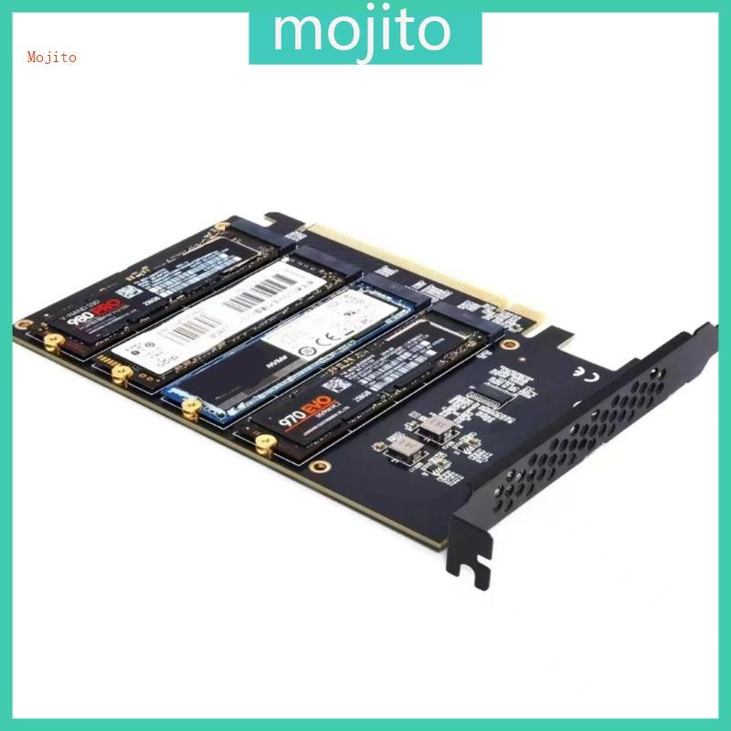 Mojito 4 Port PCIE to M 2 Expansion Card PCIE X16 to M 2 NVME ...