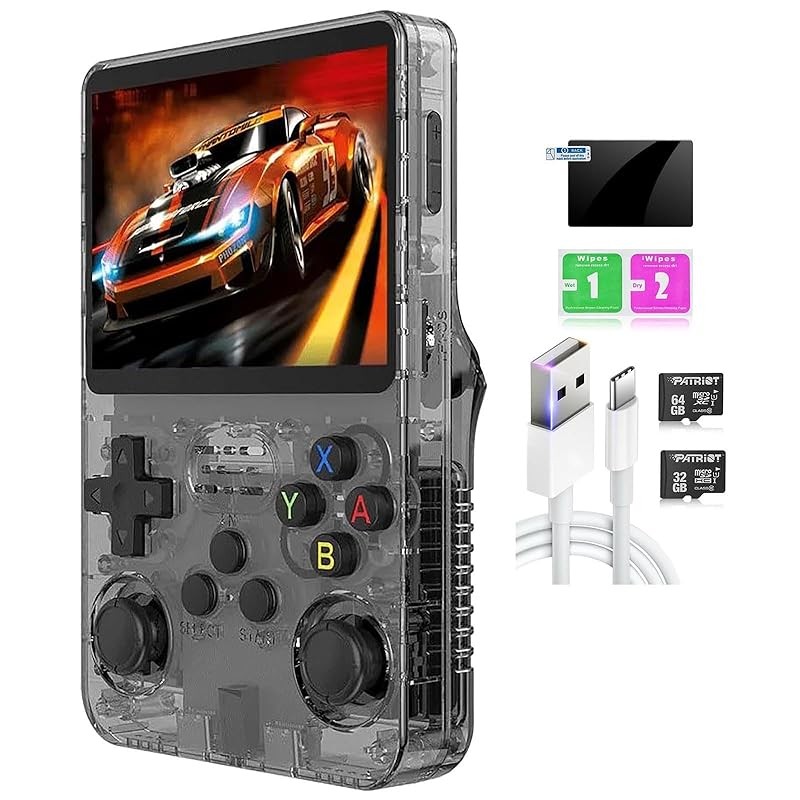 R36S Retro Handheld Game Console, 3.5 inch Handheld Game Console, Mini ...