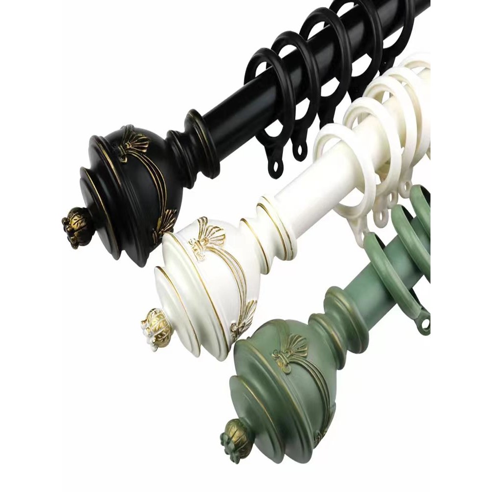 American Nordic Roman rod shutter rod tebal aloi aluminium senyap hitam ...