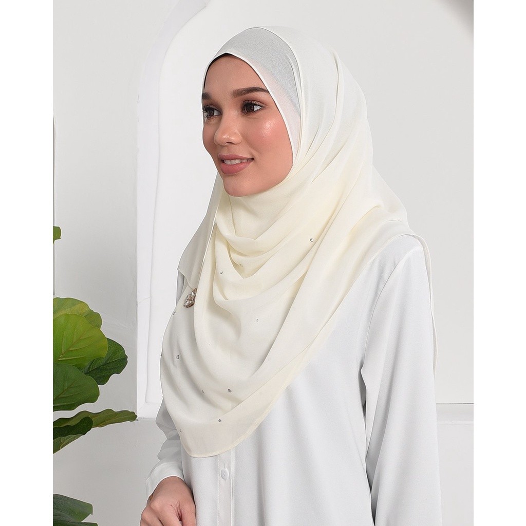 Shawl Glitter Heavy Chiffon Size Elegant & Flowy (1.8m) | Shopee Malaysia