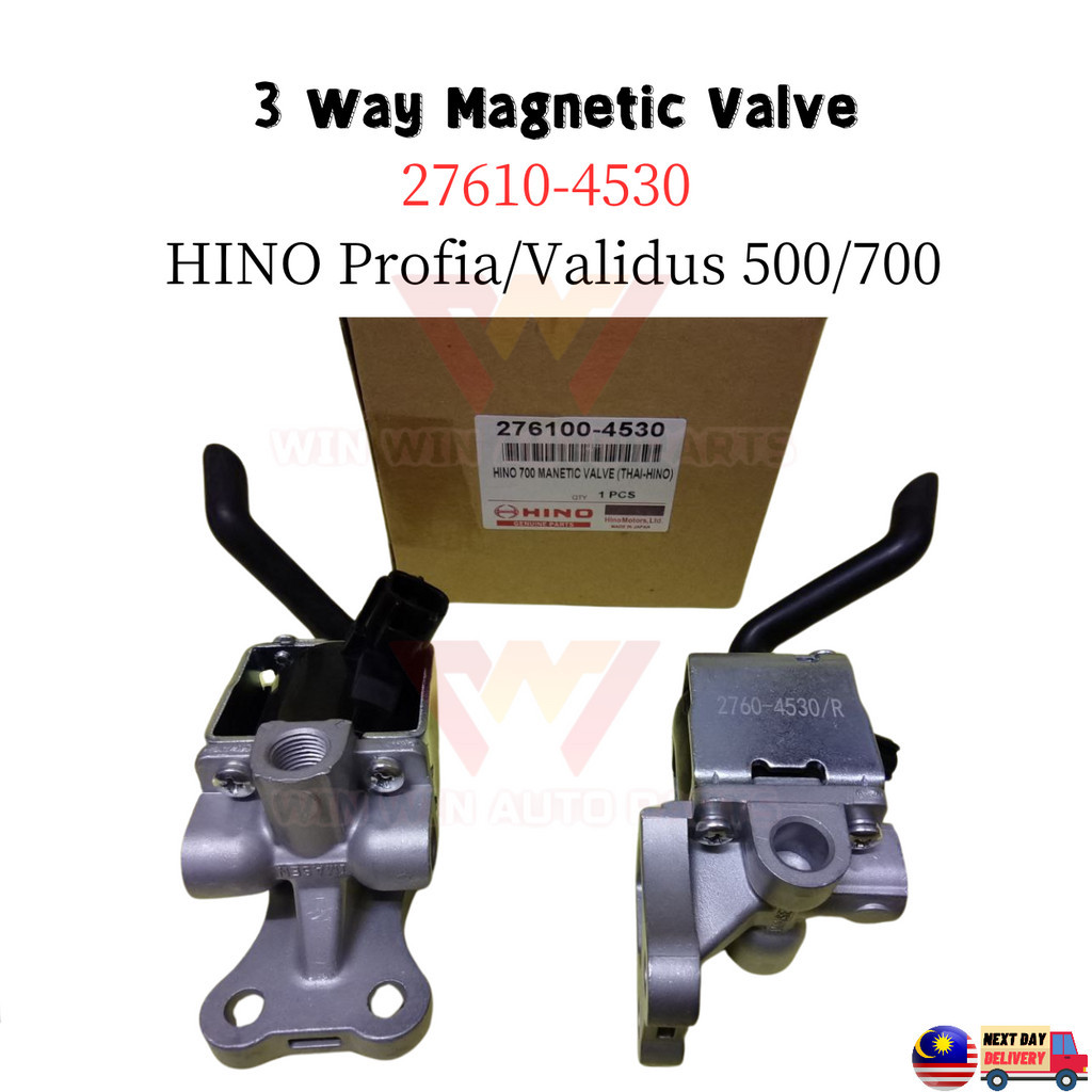 27610-4530 HINO Profia Validus 500,700 Exhaust Magnetic Valve Solenoid Valve S2761-04530 3 way ...