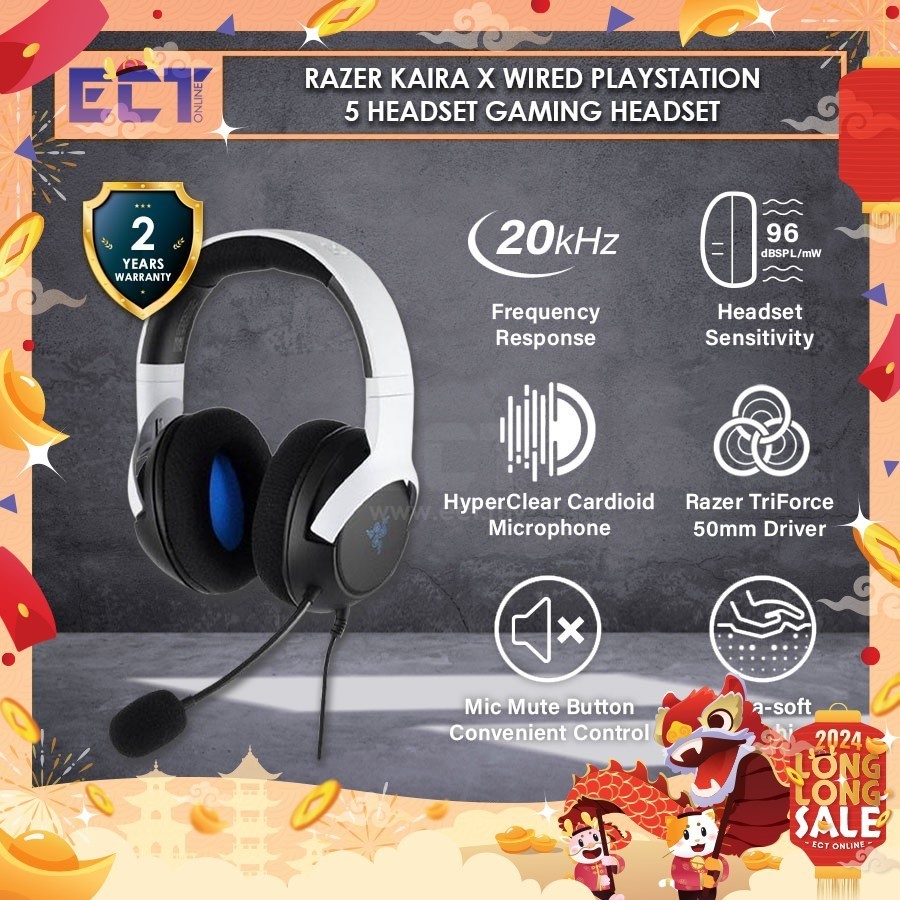 Razer Kaira X Wired PlayStation 5 Headset Gaming Headset (RZ04-03970700 ...