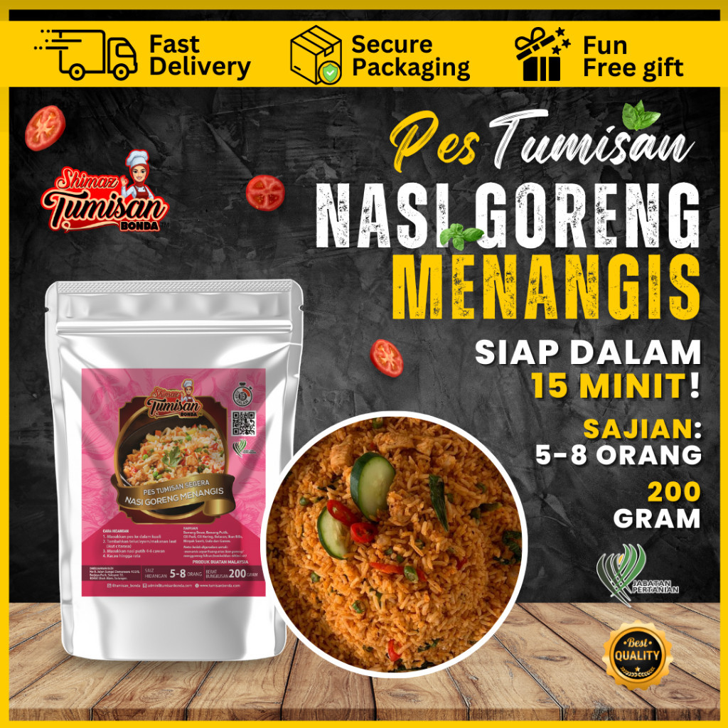 Shimaz Tumisan Bonda Pes Masakan Nasi Goreng Manangis, rempah, perencah ...