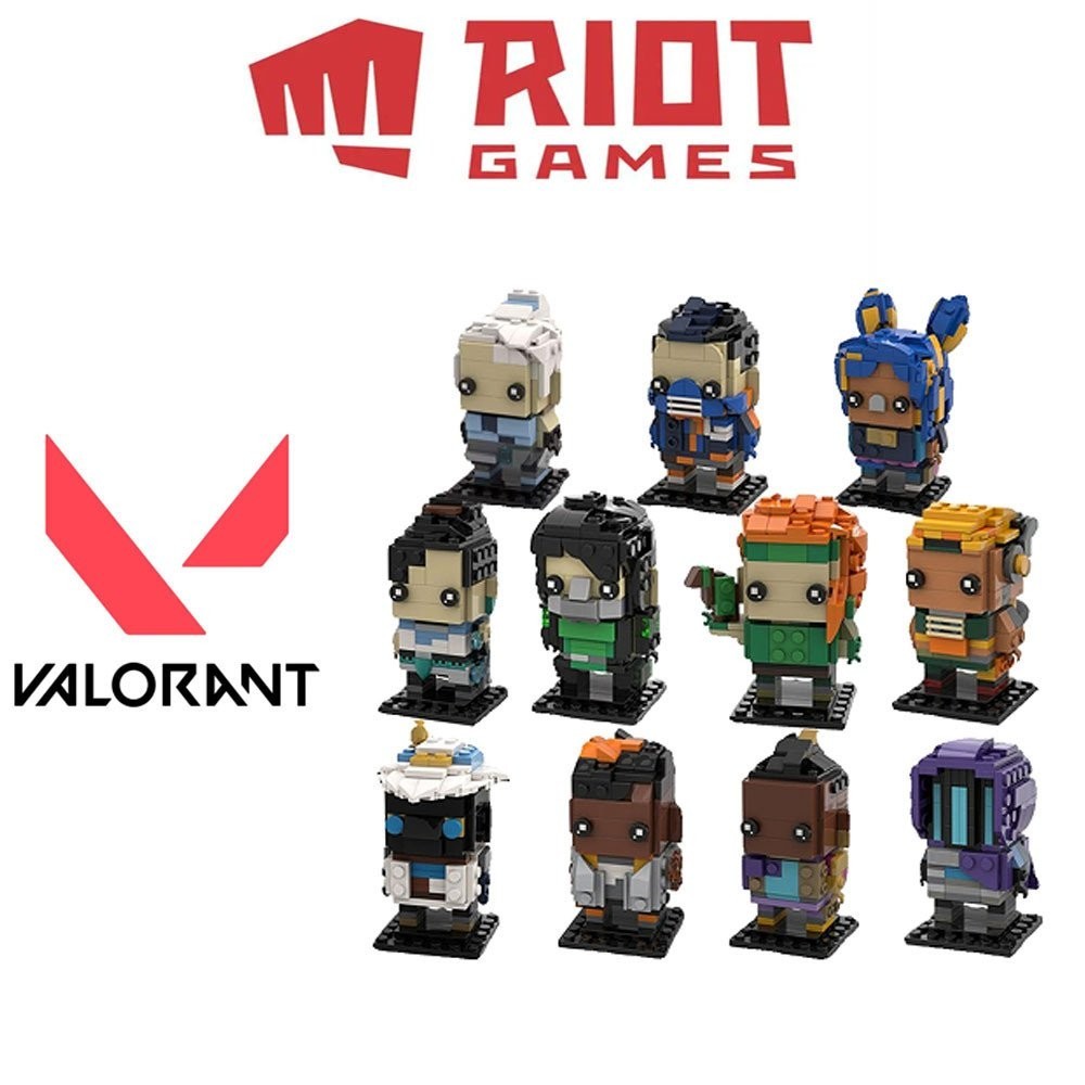 Valorant Heroes Independently Design Building Block Assembly Props Game ...