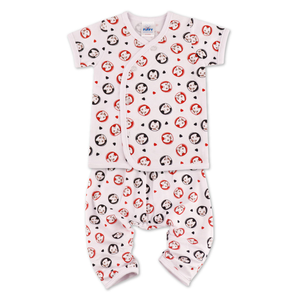 FIFFY CURIOUS BABY SHORT SLEEVE VEST+ LONG PANT SUIT BAJU BAYI (65389 ...