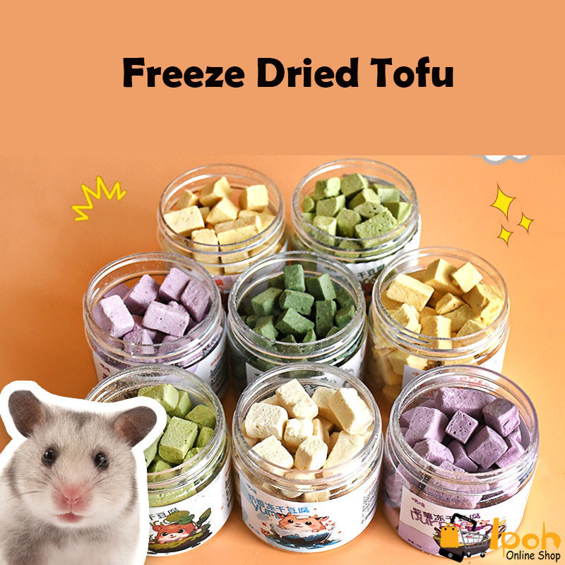 Freeze Dried Tofu For Small Pet Hamster, Sugar Glider, Hedgehog Pet Snack Treat | Shopee Malaysia