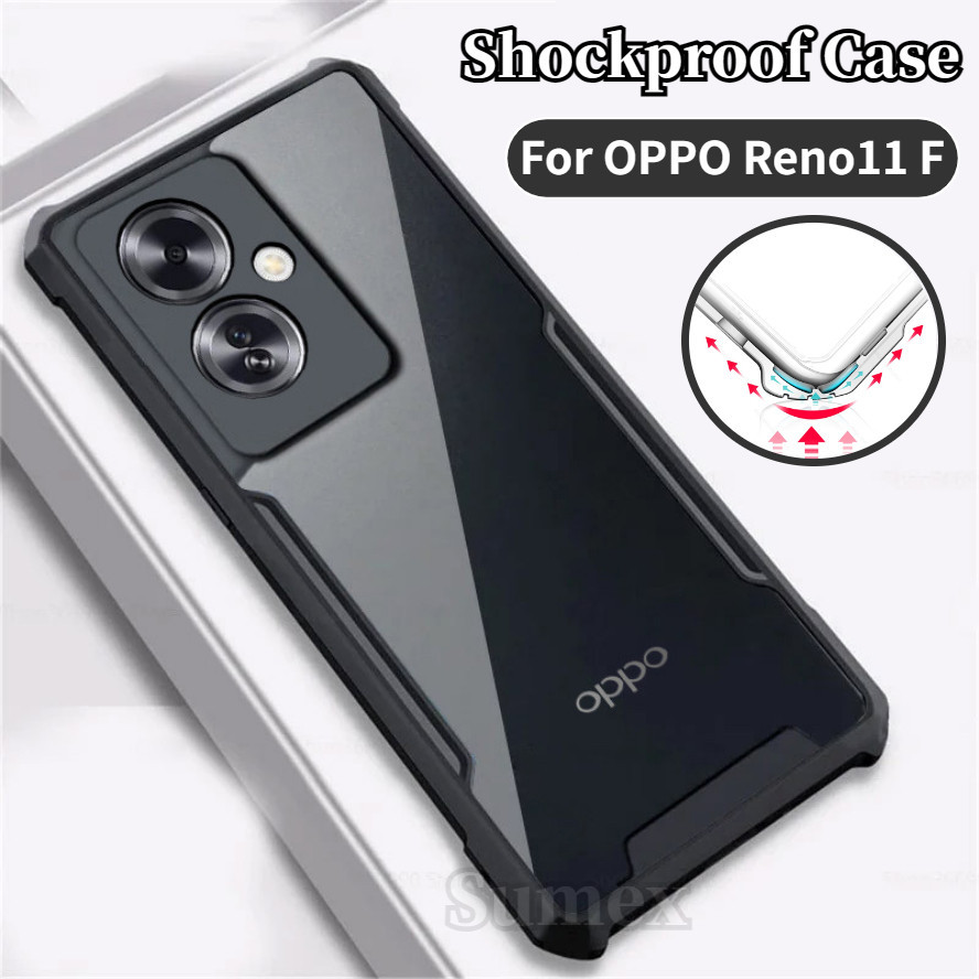 For OPPO Reno 11F CPH2603 5G Phone Case Clear View Transparent Acrylic ...