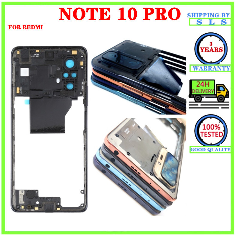 LCD Middle Frame For Xiaomi Redmi Note 10 Pro Mid Frame Bezel With ...