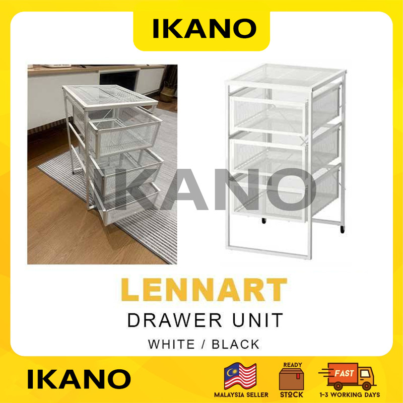 IKEA LENNART Drawer Unit Drawer Unit 3 Tiers Storage Office & Home Unit ...