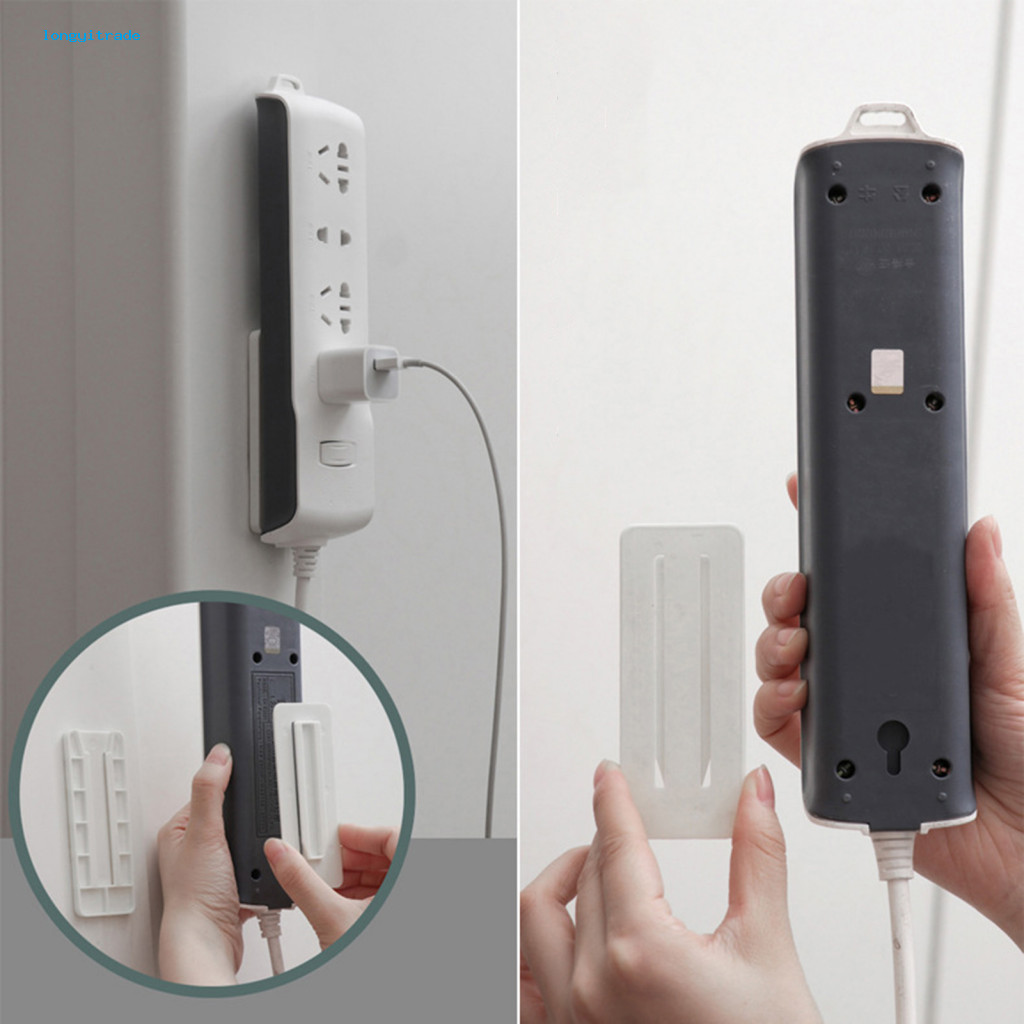 Adhesive Socket Storage Rack Wall Mounted Socket Holder Organizer for ...