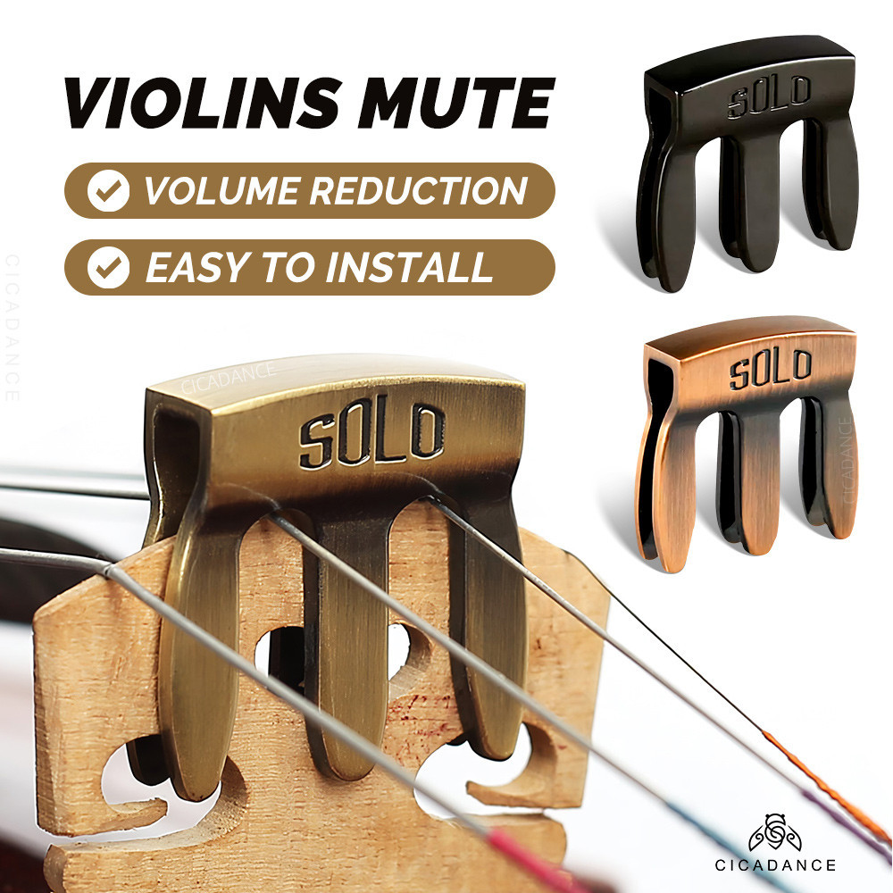 4/4 3/4 Metal Violin Mute Violin Silencer Easily Mounted and Dismounted ...