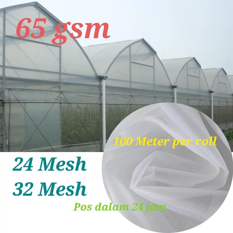 🔥Greenhouse Netting Jaring Rumah Hijau Insect Barrier Bird Net 24 Mesh ...