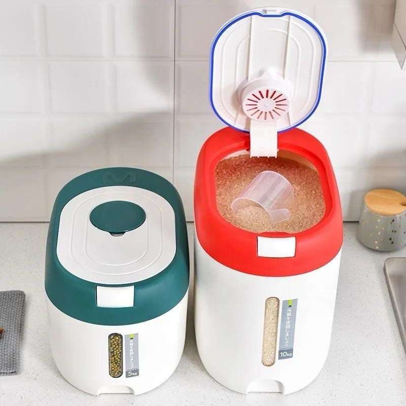 Rice Dispenser, Rice Container, Rice Container, 5 Kg Rice Storage ...