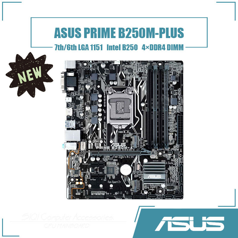 ASUS PRIME B250M-A motherboard LGA1151 4xDDR4 DIMM Using Intel B250 ...