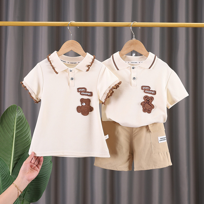 Boys Girls Matching Clothes Summer Brother and Sister Clothing Baby Boy ...