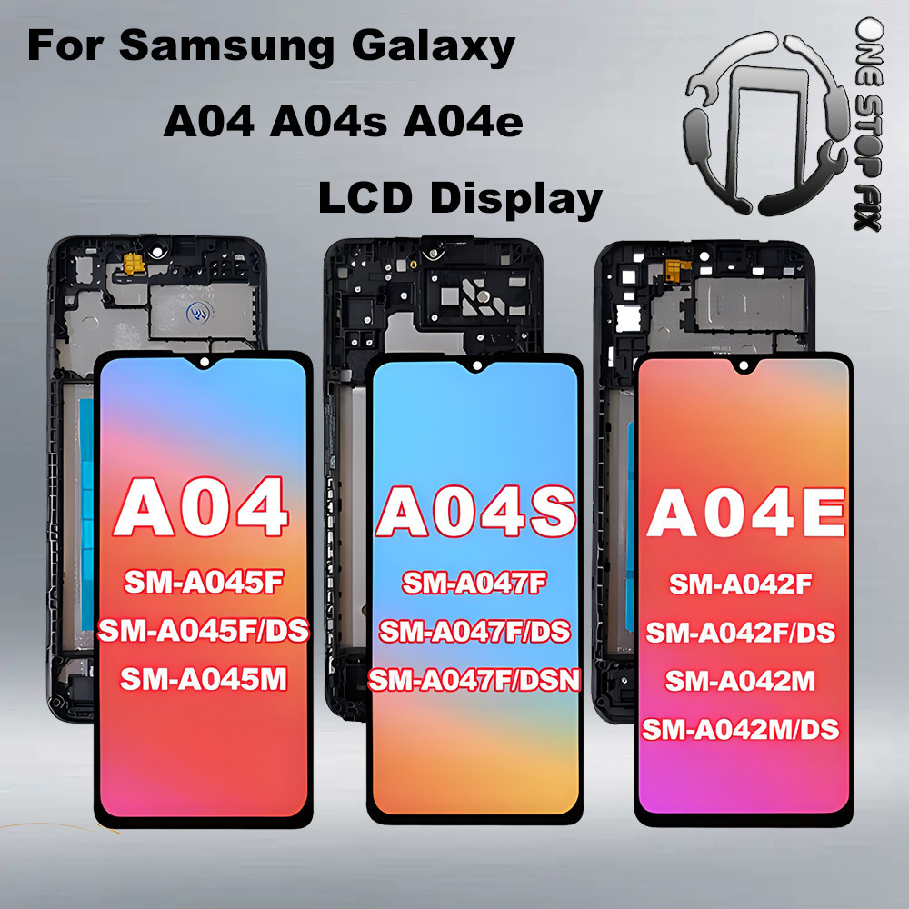 Original for Samsung Galaxy A04 LCD A04s A04e Display Touch Screen Replacement Parts For Samsung ...