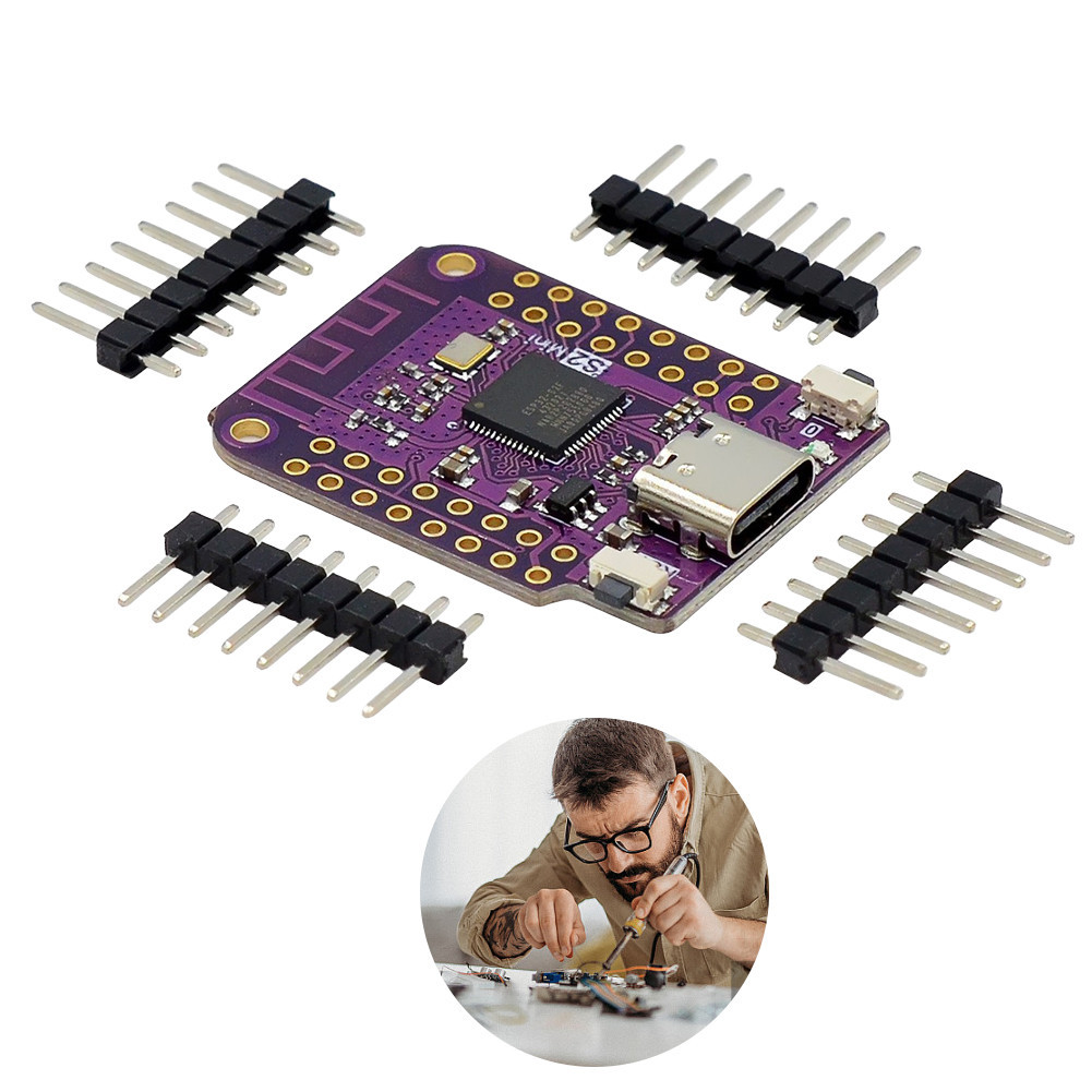 keepdreaming 1-10pcs Mini ESP32 S2 V1.0.0 WiFi Module Development IOT Board Based ESP32-S2FN4R2 ...