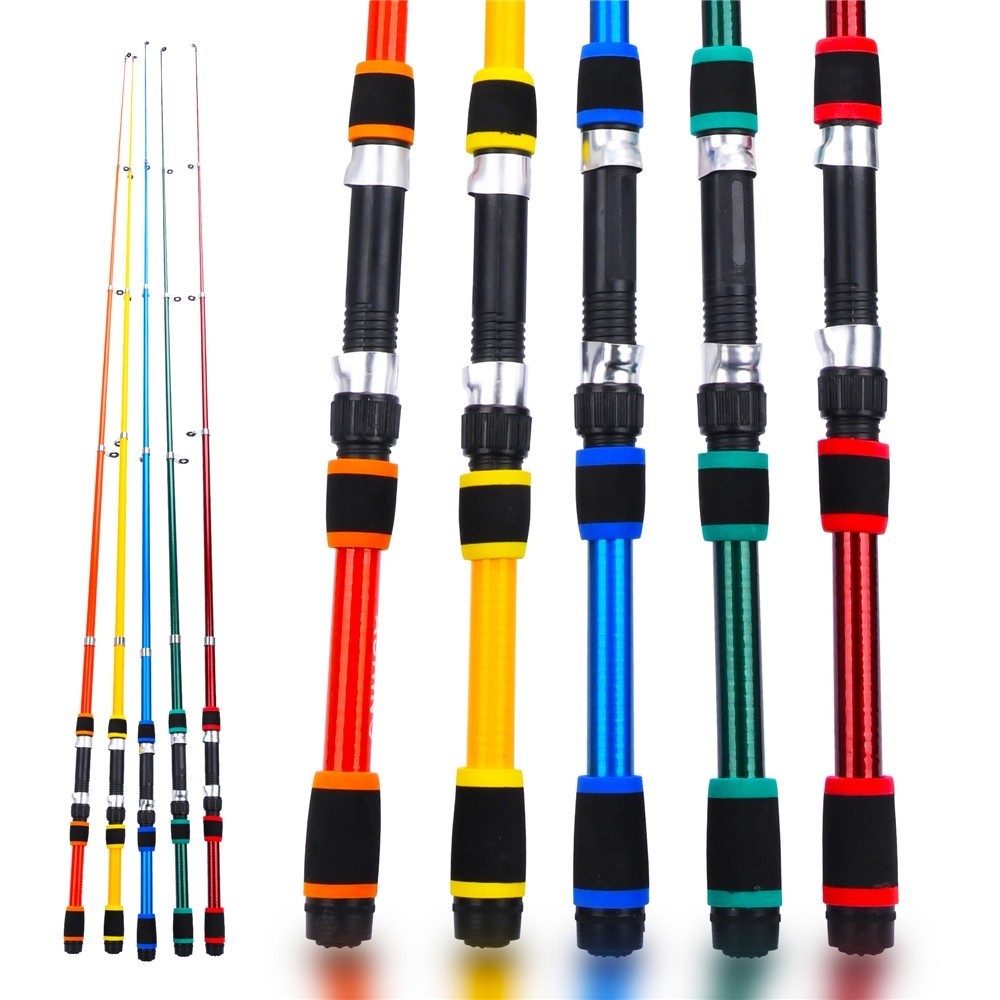 Malaysia 1.8M Spinning Fishing Rod Glass Fiber with Ultralight Red ...