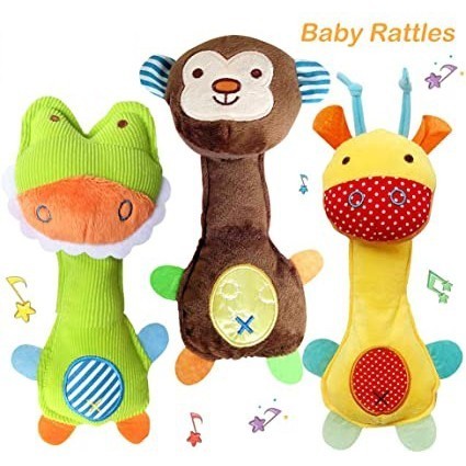 SOFT RATTLE! Baby Rattle Toys Baby Soft Rattle Toys Mainan Baby Mainan ...