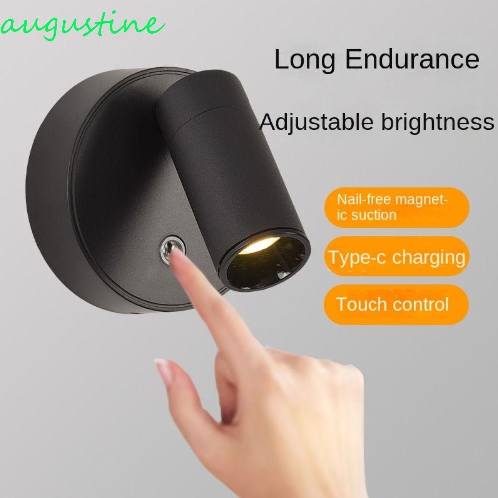 AUGUSTINE Cabinet Spotlight, 360° Rotation Wall Mounted LED Wall Light ...