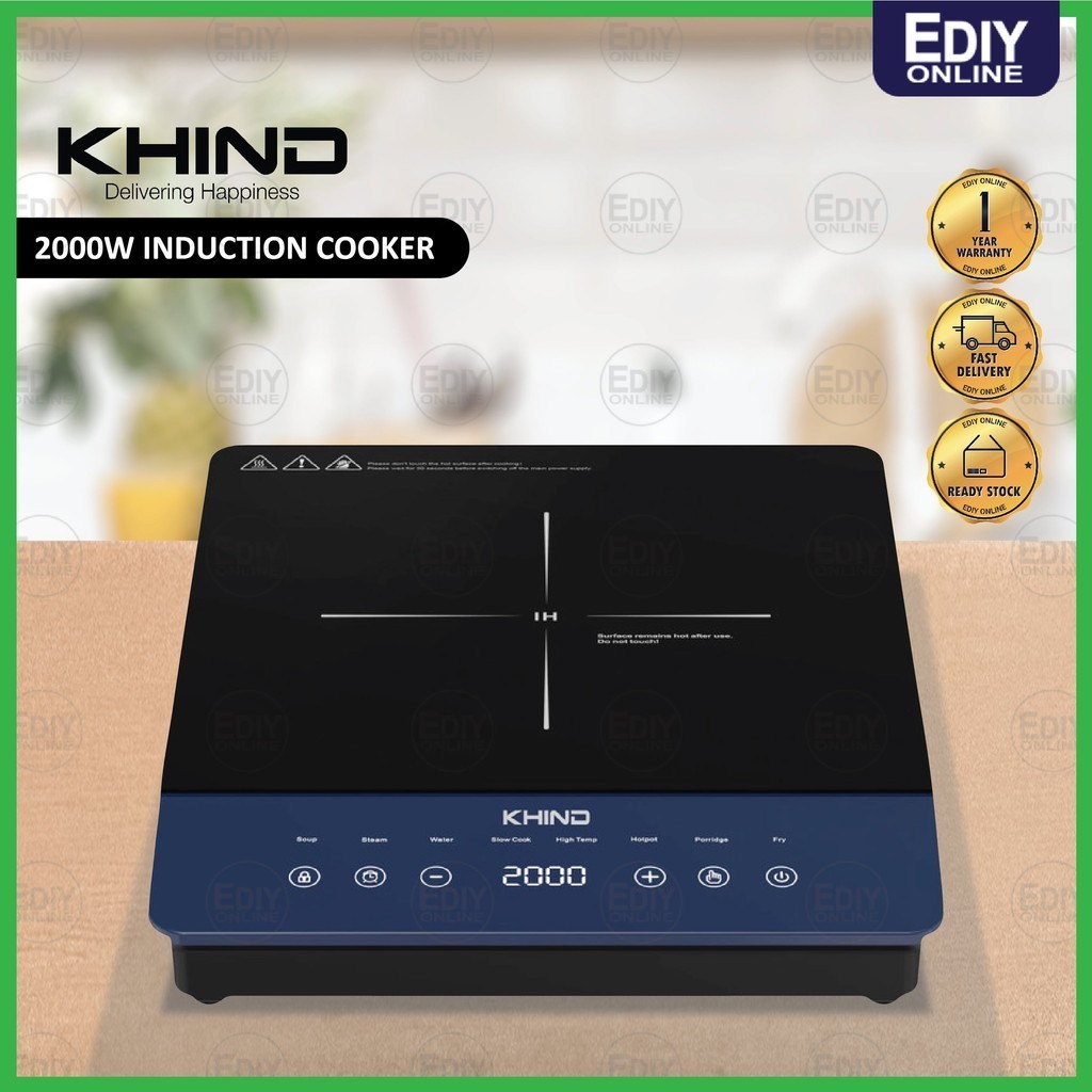 KHIND ELECTRIC INDUCTION COOKER 2000W DAPUR ELEKTRIK PEMASAK INDUKSI ...