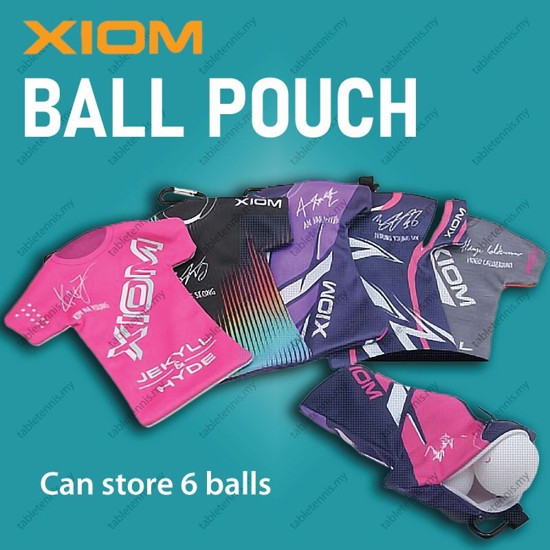Original Xiom Table Tennis Ball Pouch Jersey Design Beg Bola Ping Pong Made in Korea | Shopee ...