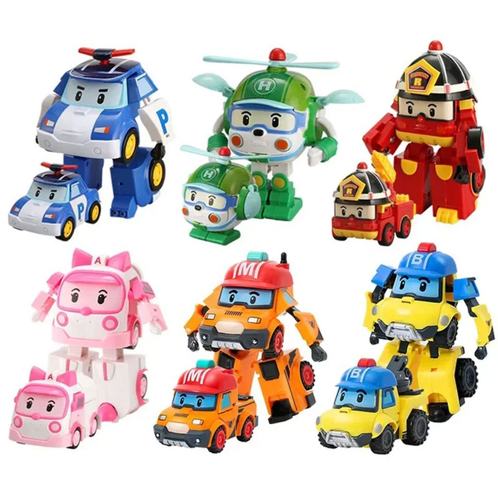 POLI CAR PULL BACK ROBOT VEHICLE TOYS FOR KIDS ROBOCAR POLI ...