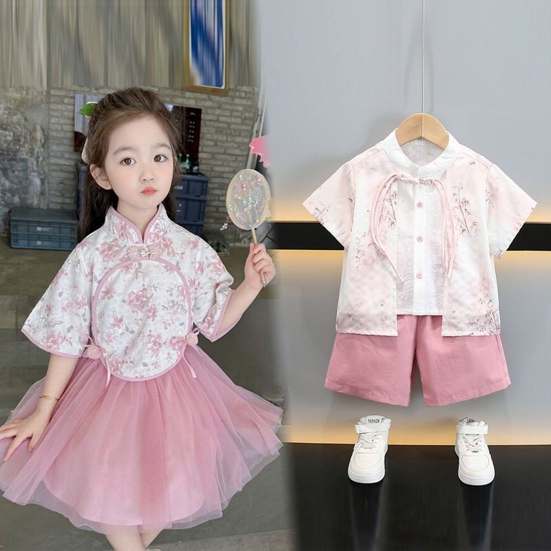 Twin brother and sister outfits, Hanfu, Western style sister outfits ...