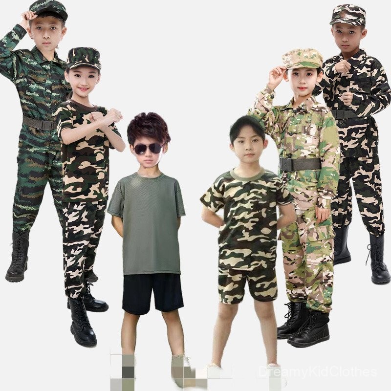 Children Summer Camouflage Uniforms Middle School Students Camouflage ...