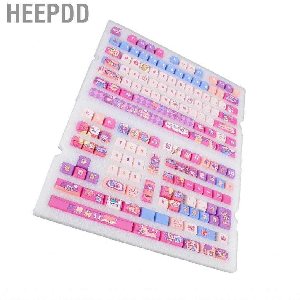 HEEPDD 158 Keys PBT Keycap MDA Profile Thermal Sublimation Decorative ...