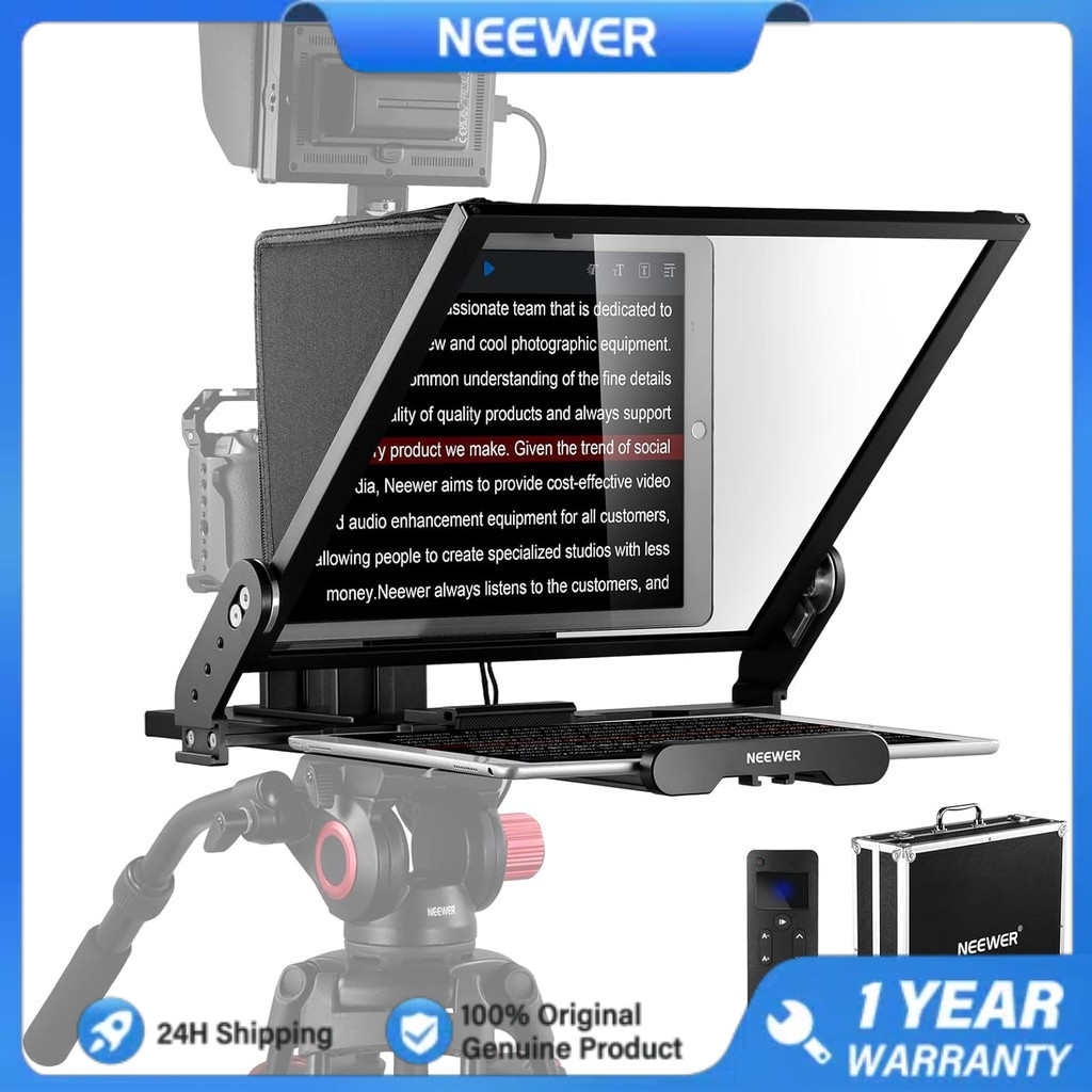 NEEWER X17 II Teleprompter with Remote App Control & 501PL QR Plate ...