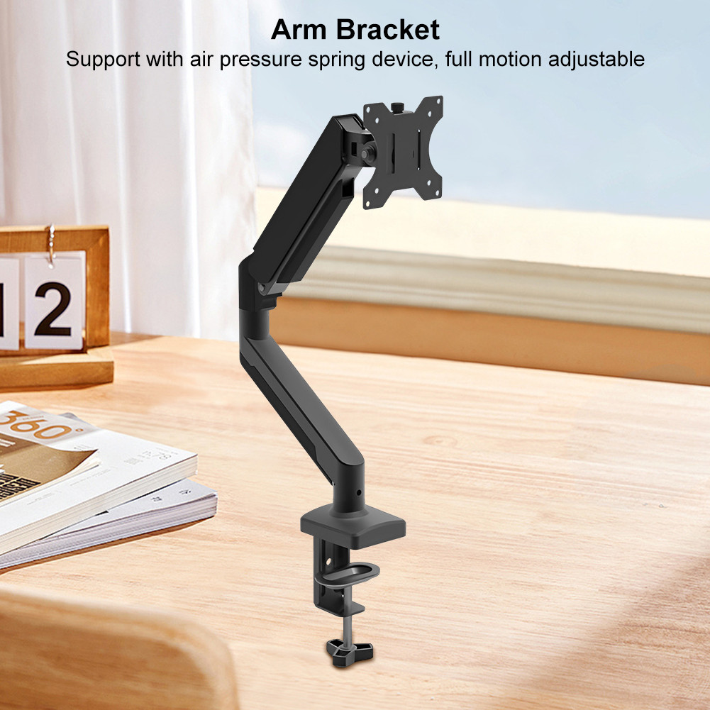 Single Desktop Monitor Mount Stand Desk Adjustable Gas Spring Full ...