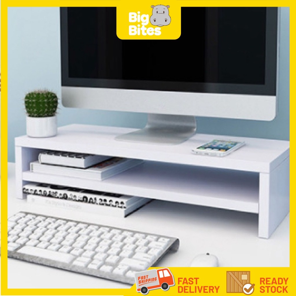 READY STOCK 🔥 1/2 Tier Shelf Base Desktop Keyboard Rack Storage Tray ...