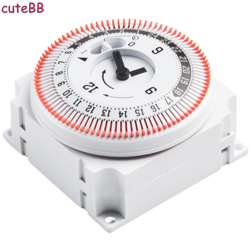 ⭐CuteBB⭐Mechanical 24 Hours Timer Switch Industrial Timing Device Panel Switch Protect | Shopee ...
