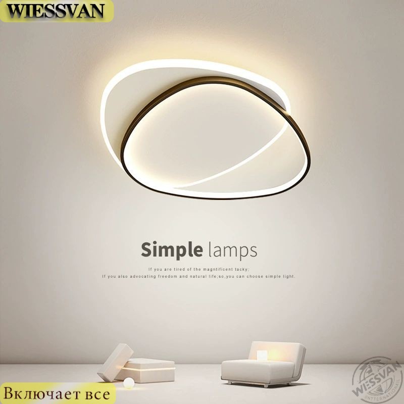 Nordic bedroom lamp modern simple ceiling lamp light luxury living room ...