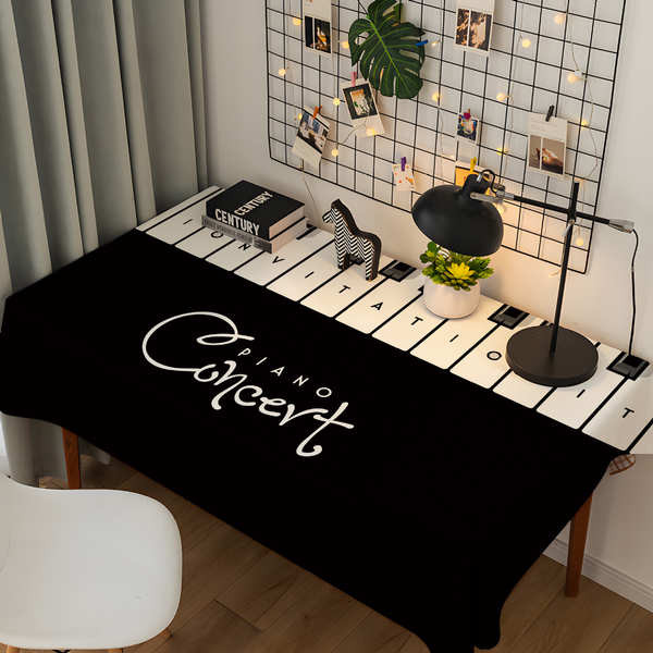 alas meja guru alas meja kelas Gaya geometri hitam dan putih asrama ...