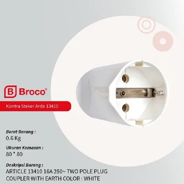 PUTIH Broco ORDINARY GROUND PLUG | Regular Ground Plug Counter 1341055 ...
