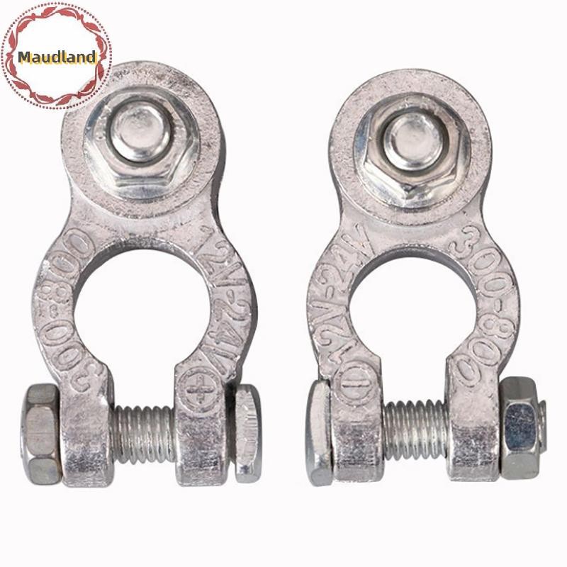 Maudland 1 Pair Battery Terminal Clamp Zinc Alloy Positive & Negative ...